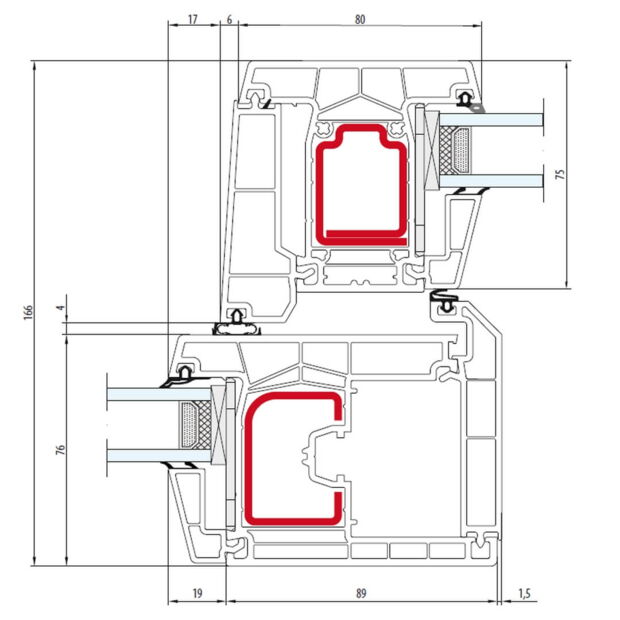 Detailzeichnungen Schiebetür Salamander evolutiondrive Plus ...