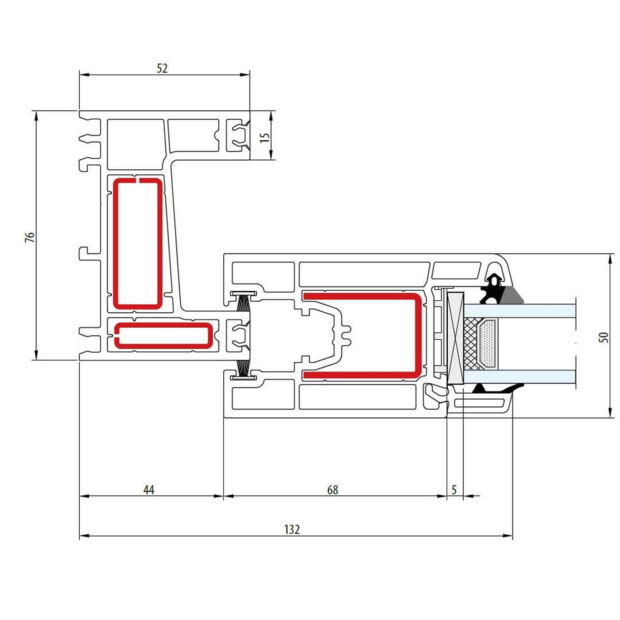 Detailzeichnungen Schiebetür Salamander evolutiondrive SF - fensterblick.de