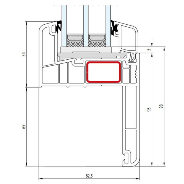 Detailzeichnungen Kunststofffenster Gealan S 9000 - fensterblick.de