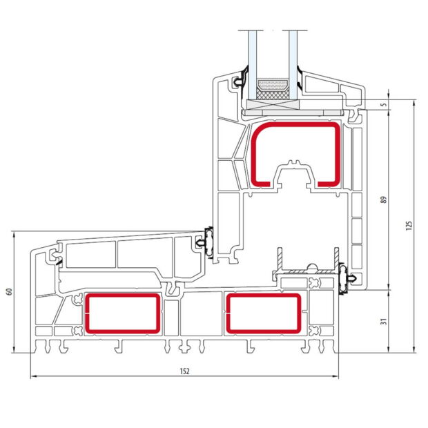 Detailzeichnungen Schiebetür Salamander evolutiondrive Plus - fensterblick.de