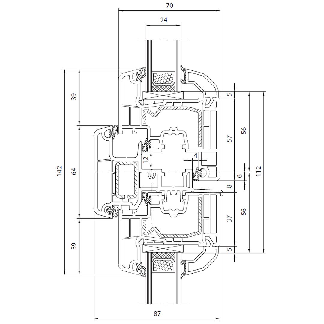 Detailzeichnungen Kunststofffenster IDEAL 5000 - fensterblick.de
