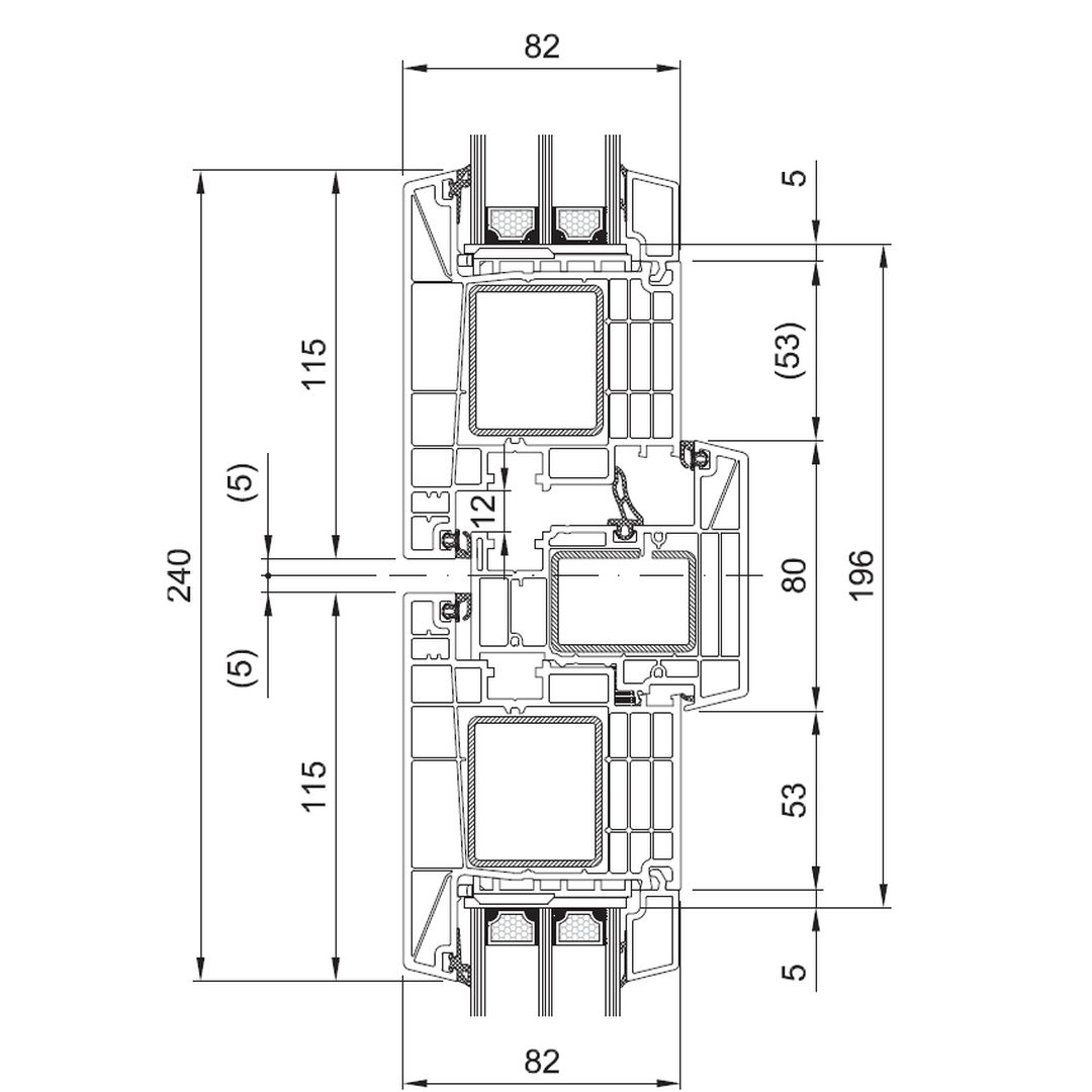 Detailzeichnungen Kunststofffenster bluEvolution 82 - fensterblick.de